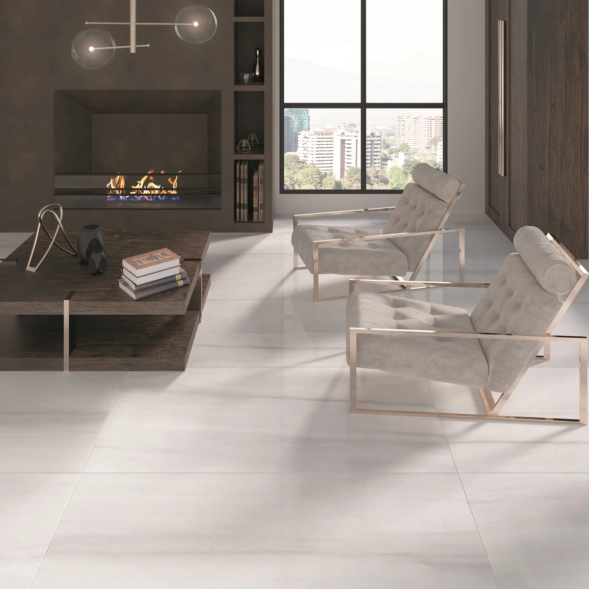 Matte or Polished Marble Look Tile | Bruce — Tiles of Europe
