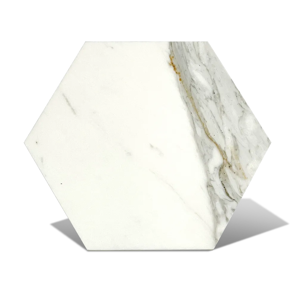 Calacatta Gold 10" Hexagon Tiles — Tiles of Europe